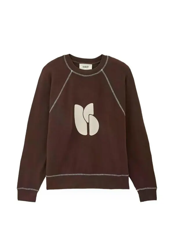 Ba&sh Logo-patch Raglan-sleeve Sweat