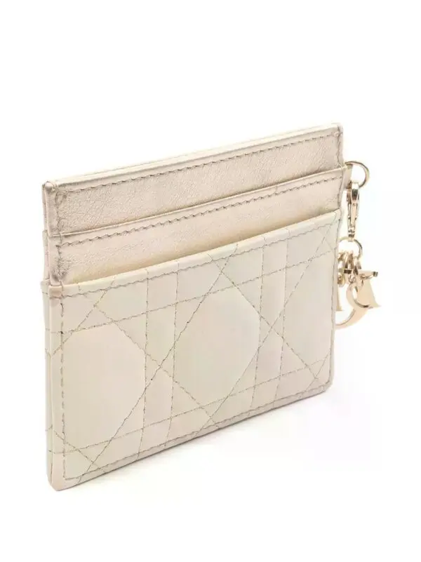 Dior 2010s Cannage Card Case - Neutrals