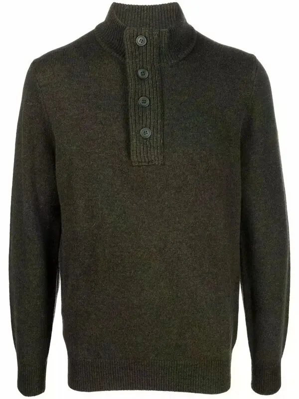 Barbour Funnel-neck Wool Jumper