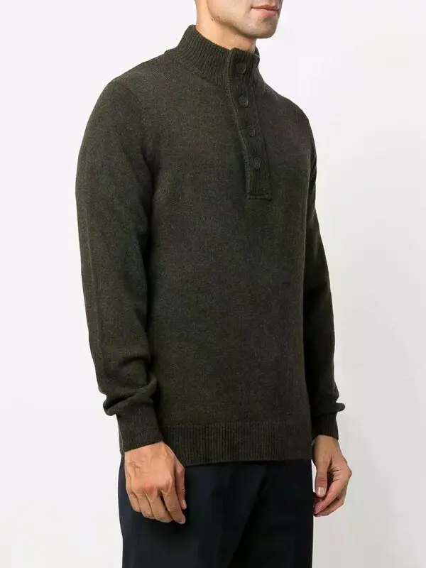 Barbour Funnel-neck Wool Jumper