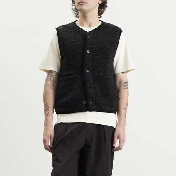 Universal Works Bouclet Fleece Lancaster Gilet