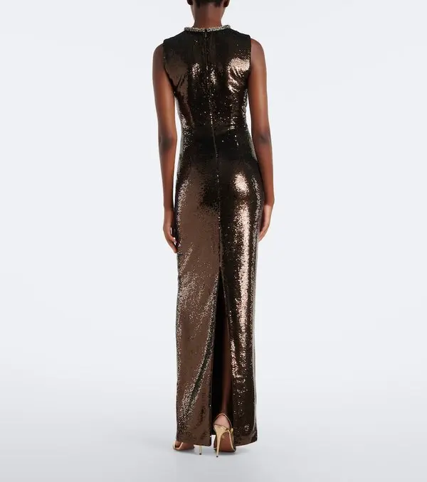 Roland Mouret Sequined Embellished Gown