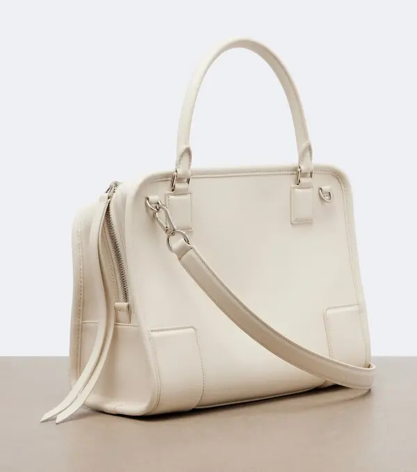 Loewe Amazona 180 Medium Woven Leather Top-handle Bag