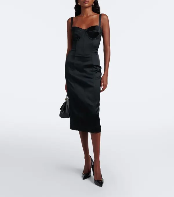 Dolce & Gabbana Satin Corset Dress