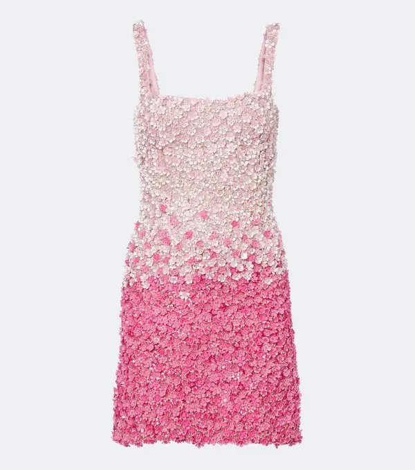 LA FUORI Petal Embellished Minidress
