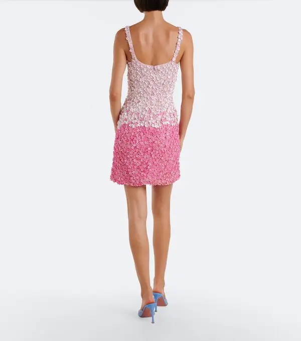 LA FUORI Petal Embellished Minidress