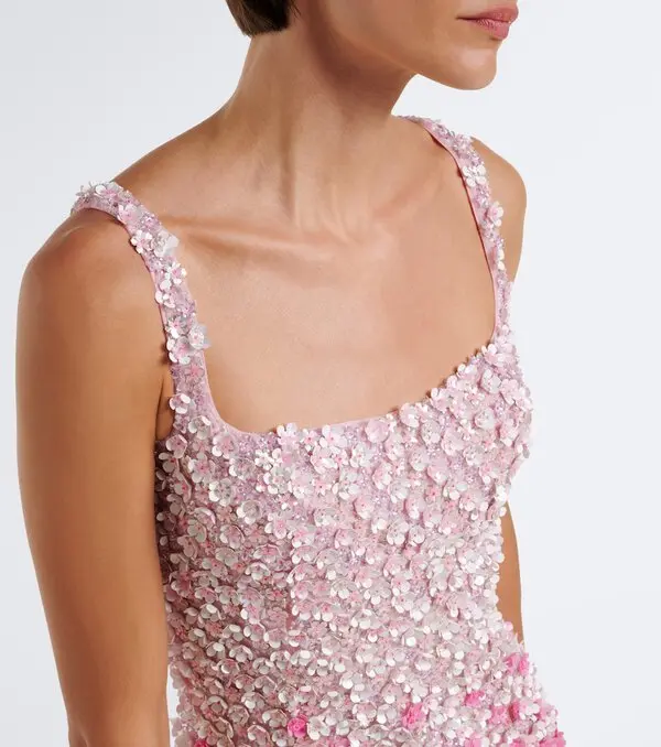 LA FUORI Petal Embellished Minidress