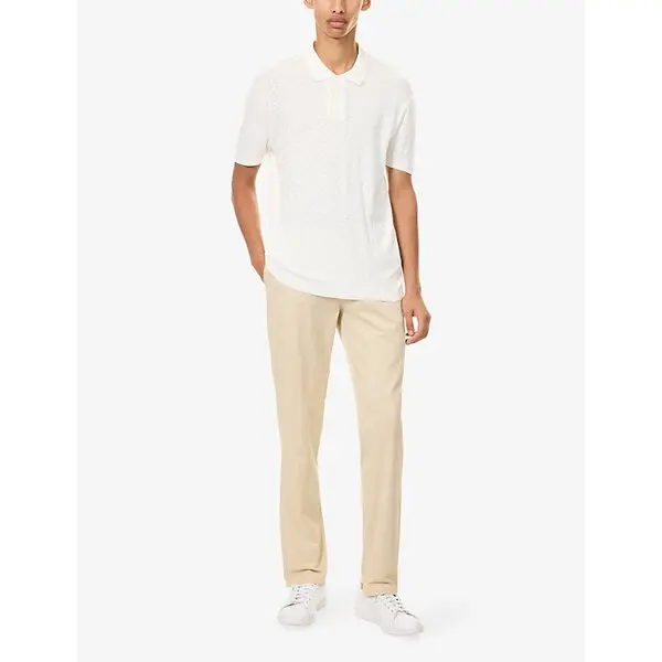 Sunspel Regular-fit Flat-front Stretch-cotton Chino Trousers