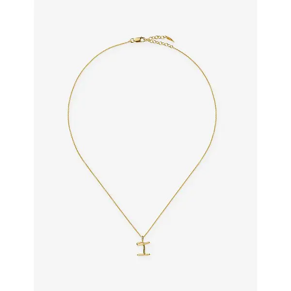 MISSOMA Curly Molten Mini Initial I 18ct Vermeil Necklace - Gold