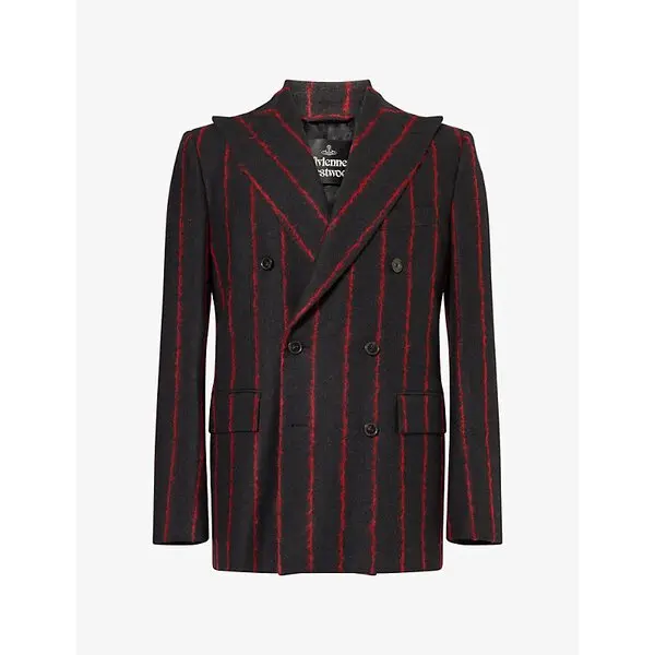 VIVIENNE WESTWOOD Captain Striped Wool Blazer