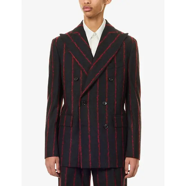 VIVIENNE WESTWOOD Captain Striped Wool Blazer