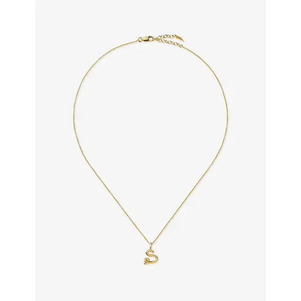 MISSOMA Curly Molten Mini Initial S Necklace - Gold