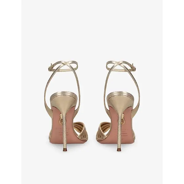 AQUAZZURA Soulmate 105 Heeled Leather Sandals