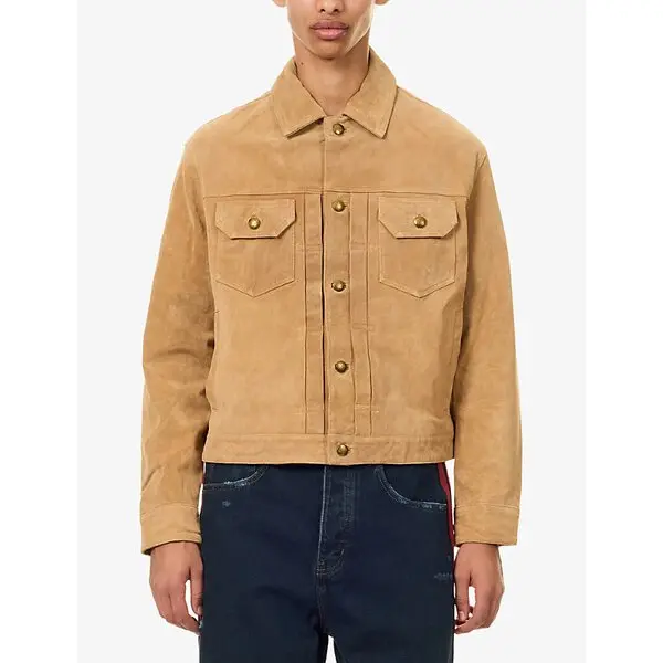 THE COUTURE CLUB Leather Trucker Jacket