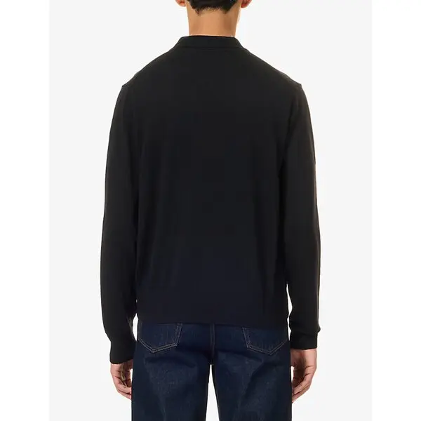 VIVIENNE WESTWOOD Mark Long-sleeve Wool Polo Shirt