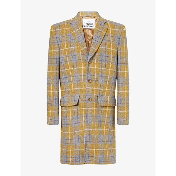 VIVIENNE WESTWOOD Huddersfield Check Wool Coat