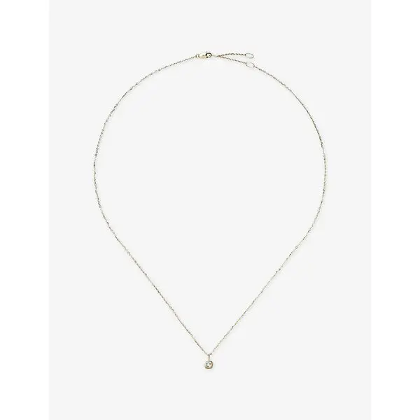 MISSOMA Fine March Birthstone Pendant Necklace - Gold