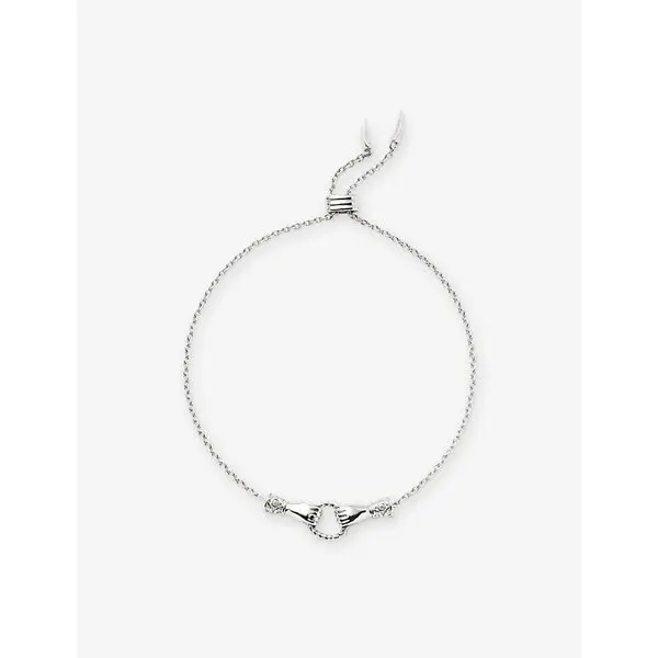 MISSOMA Harris Reed X In Good Hands Plated, Cubic Zirconia And Black Onyx Bracelet - Silver