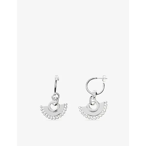MISSOMA Zenyu Fan Chandelier Hoop Earrings - Silver