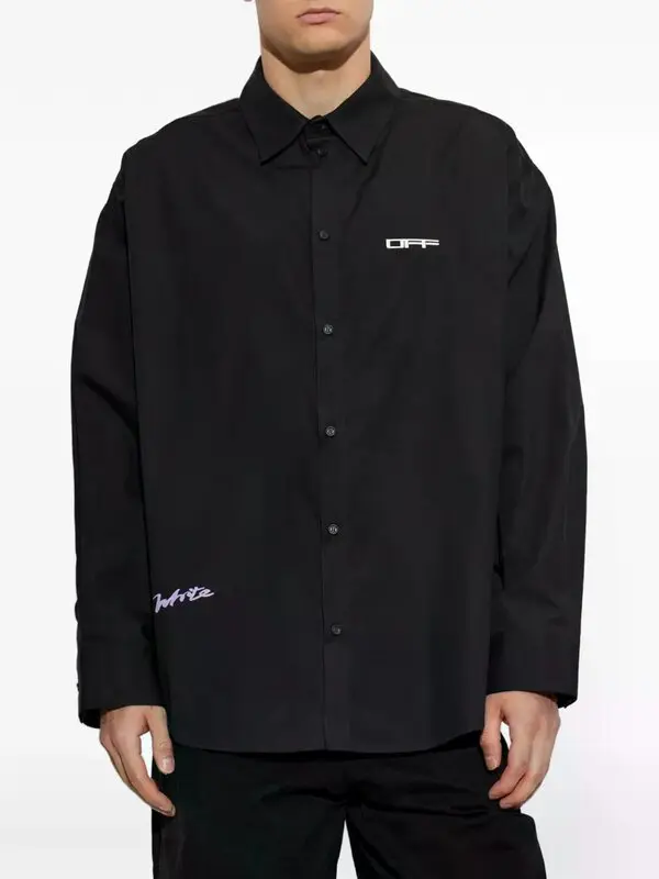 Off-White Logo-print Cotton Shirt