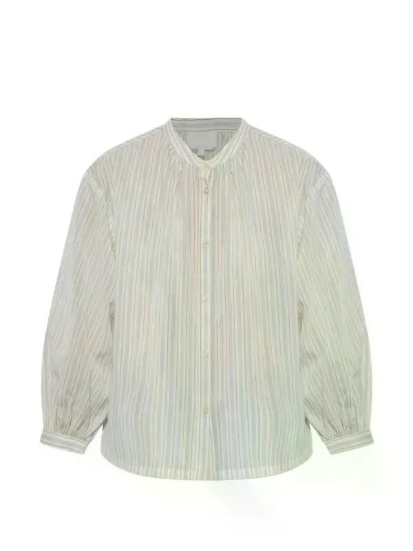 A.p.c. Ecru Stand Up Collar Blouse