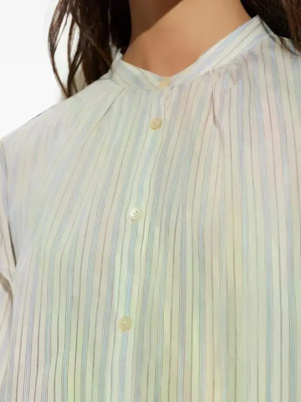 A.p.c. Ecru Stand Up Collar Blouse