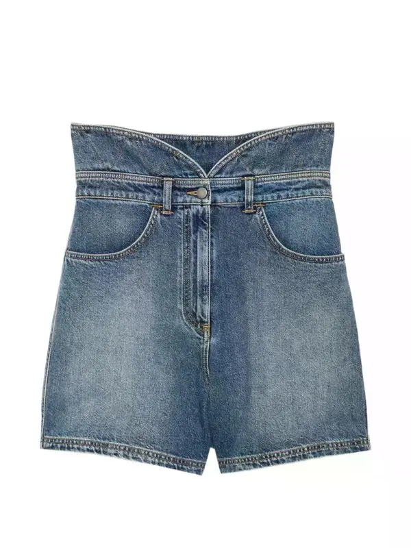 Philosophy Di Lorenzo Serafini Quilted High-waisted Shorts