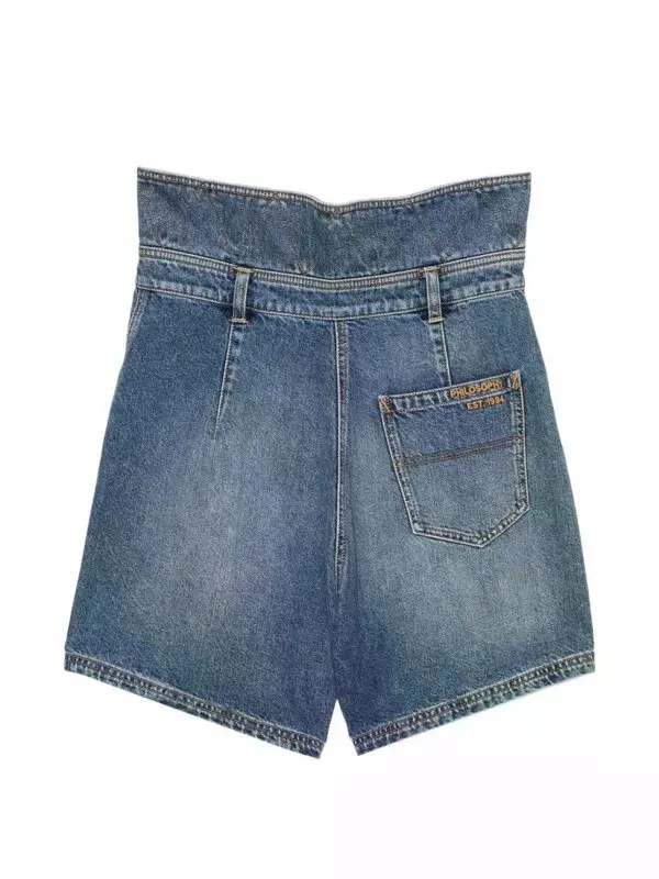 Philosophy Di Lorenzo Serafini Quilted High-waisted Shorts