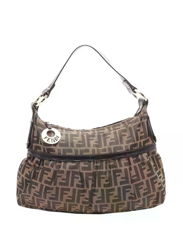 Fendi 2000-2010 Zucca Canvas Chef Shoulder Bag