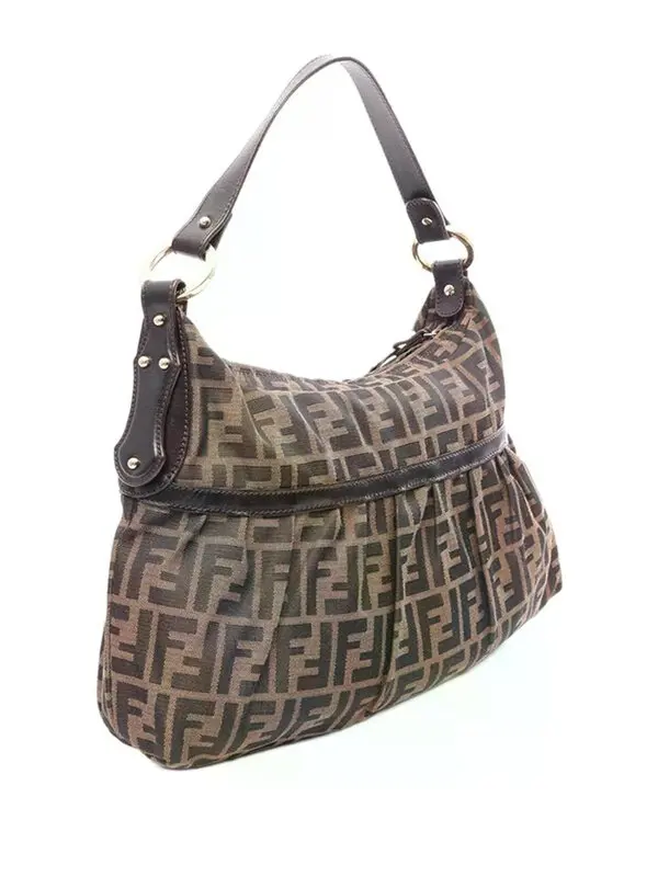Fendi 2000-2010 Zucca Canvas Chef Shoulder Bag