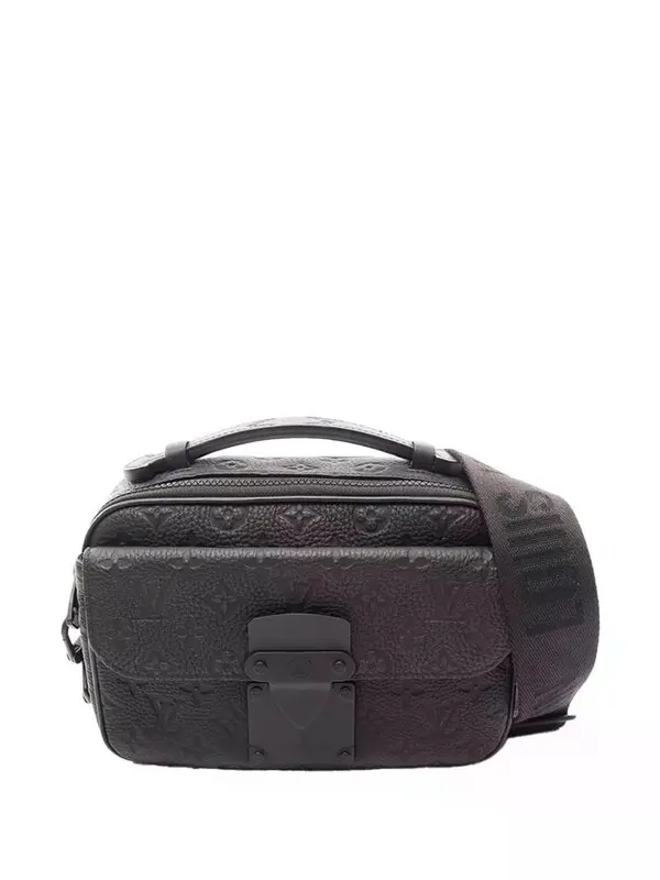 LOUIS VUITTON 2021-2026 Monogram Taurillon S Lock Messenger Bag Satchel