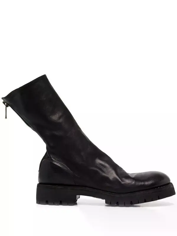 Guidi Zip-fastening Leather Ankle Boots