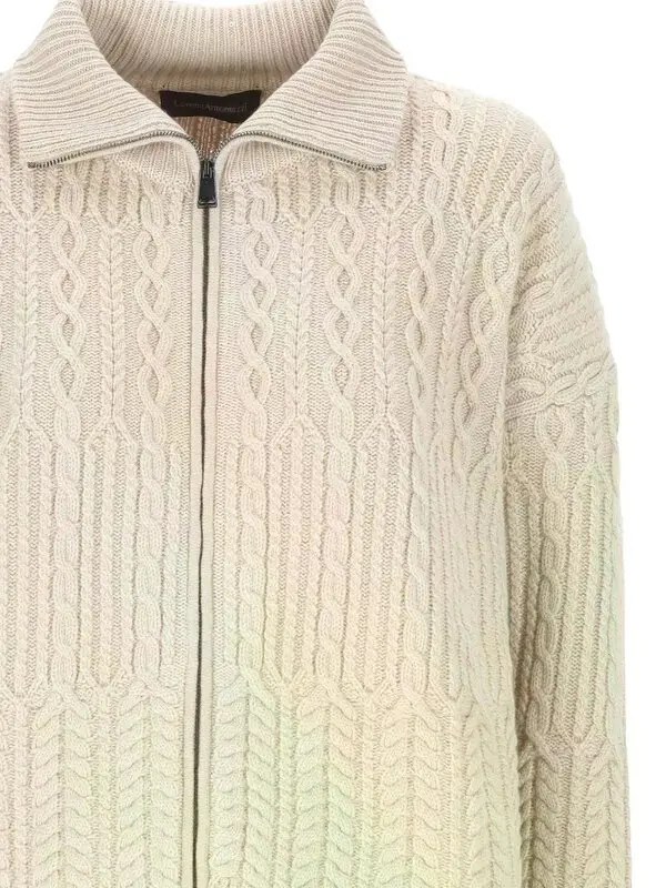 Lorena Antoniazzi Cable-knit Zip-up Sweater