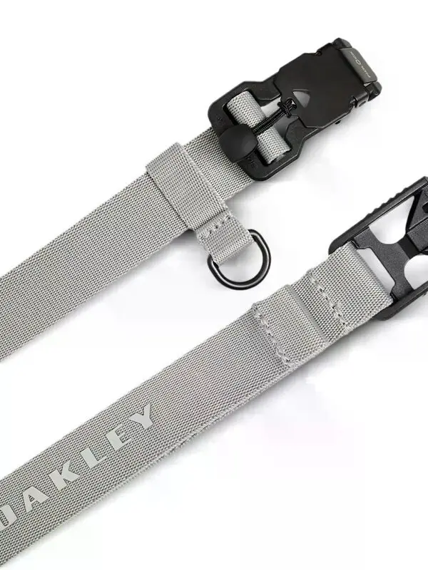 Oakley Logo-embroidered Belt - Grey