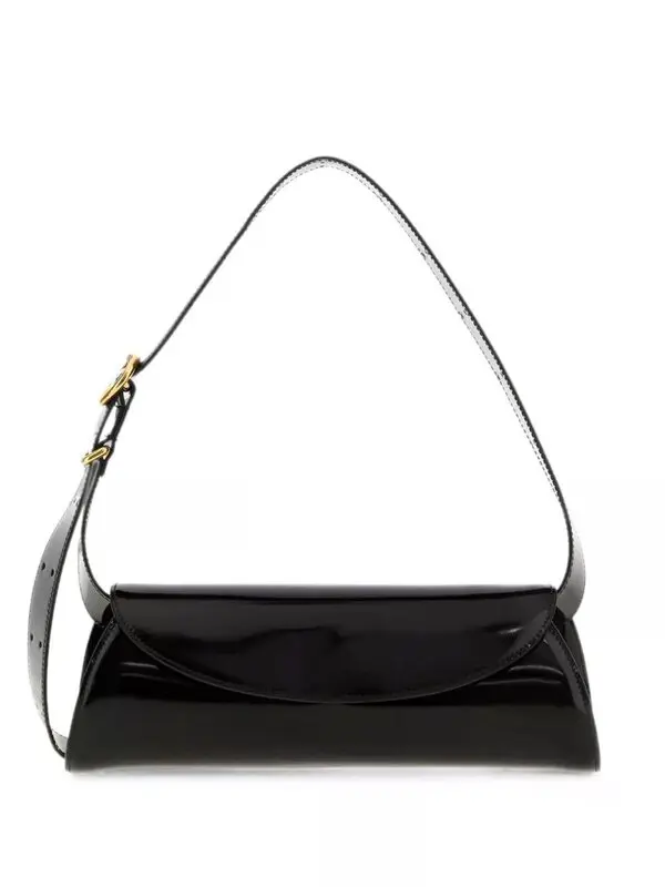 JIL SANDER Small Cannolo Shoulder Bag - Black
