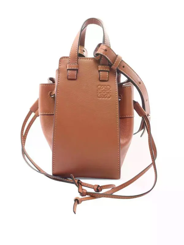 Loewe 2010-2026 Mini Leather Drawstring Hammock Bag Satchel