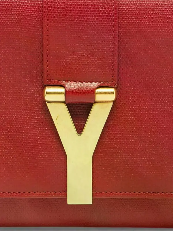 Saint Laurent Y-ligne Textured Clutch Bag