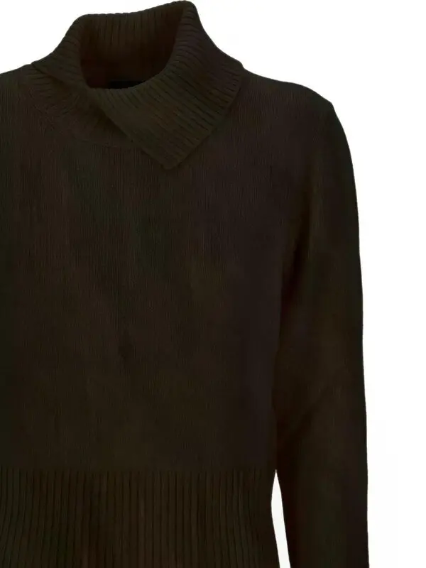 GRAN SASSO Ribbed-knit Roll-neck Sweater