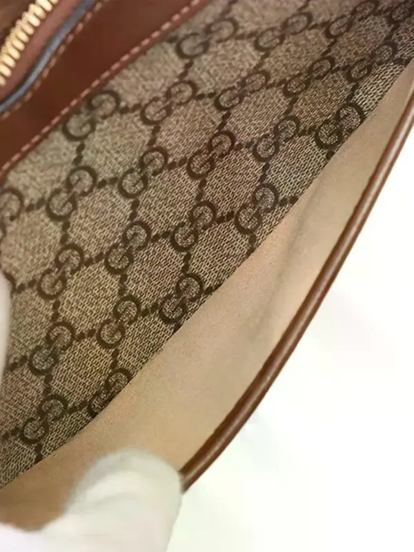 Gucci Gg Supreme Mini Half Moon Satchel