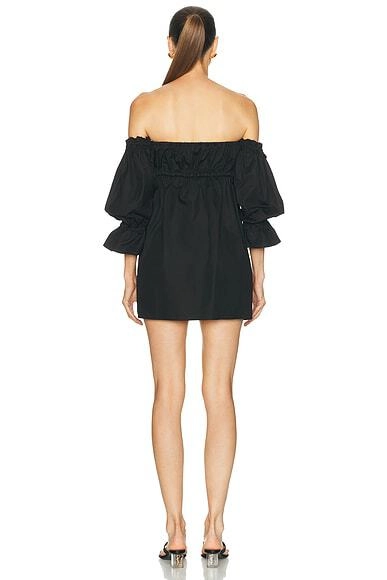 Saint Laurent Off The Shoulder Mini Dress
