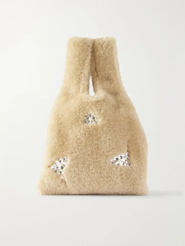 Simone Rocha Shearling-effect Shoulder Bag