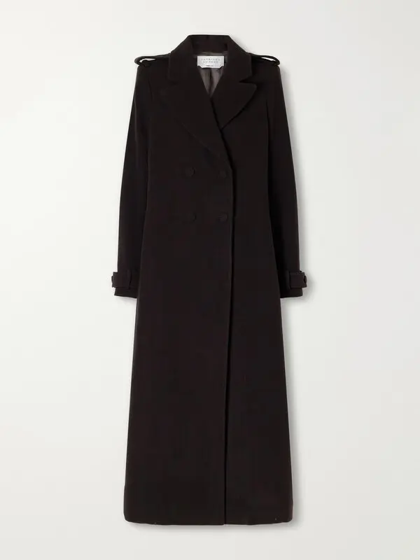 Gabriela Hearst Houstt Double-breasted Cashmere-corduroy Coat