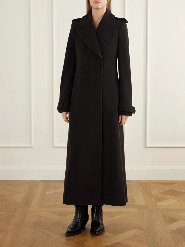 Gabriela Hearst Houstt Double-breasted Cashmere-corduroy Coat