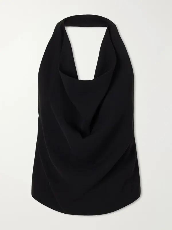 ILKYAZ OZEL Assisi Draped Crepe Top