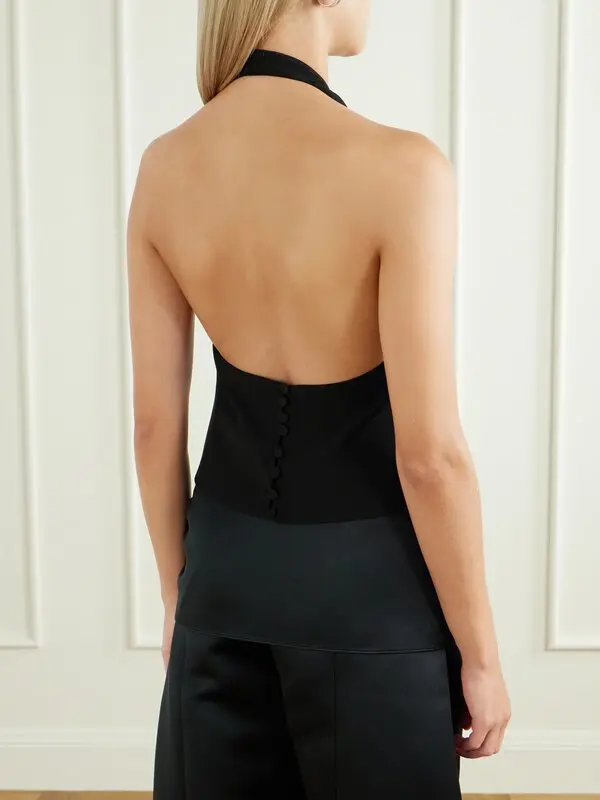 ILKYAZ OZEL Assisi Draped Crepe Top