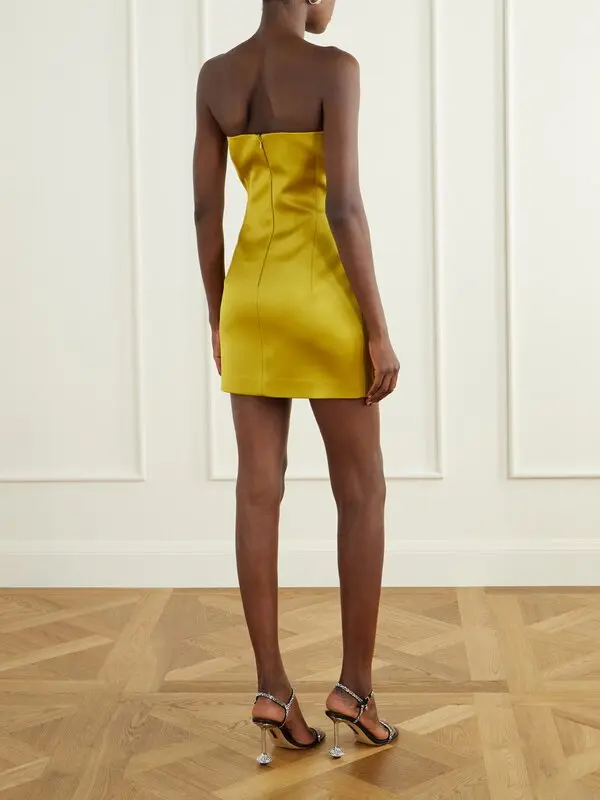 ILKYAZ OZEL Noelie Embellished Satin Mini Dress