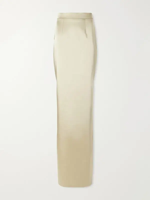 ILKYAZ OZEL Sirena Satin Maxi Skirt