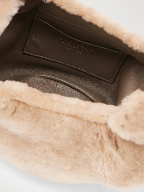 Gabriela Hearst Soft Demi Shearling Clutch