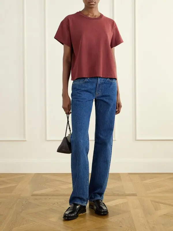 SLVRLAKE Chloe Low-rise Straight-leg Jeans