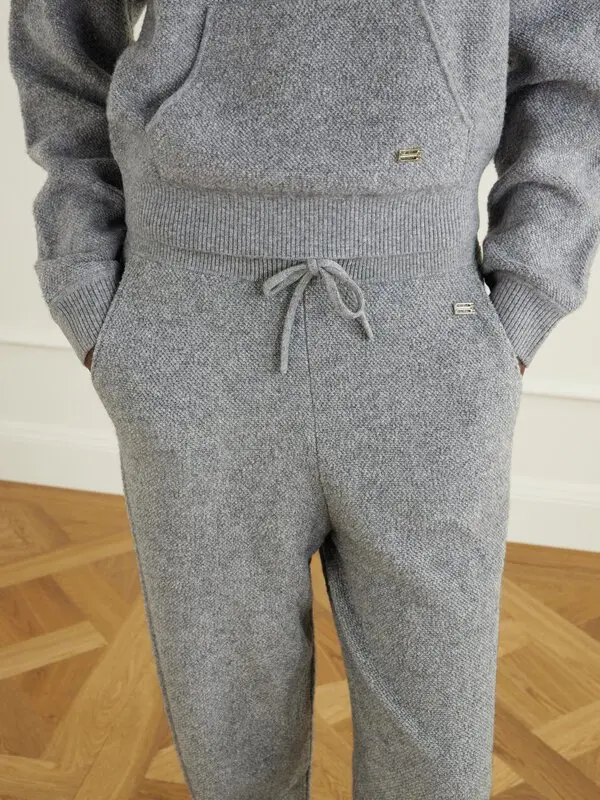 Victoria Beckham Wool And Cashmere-blend Track Pants